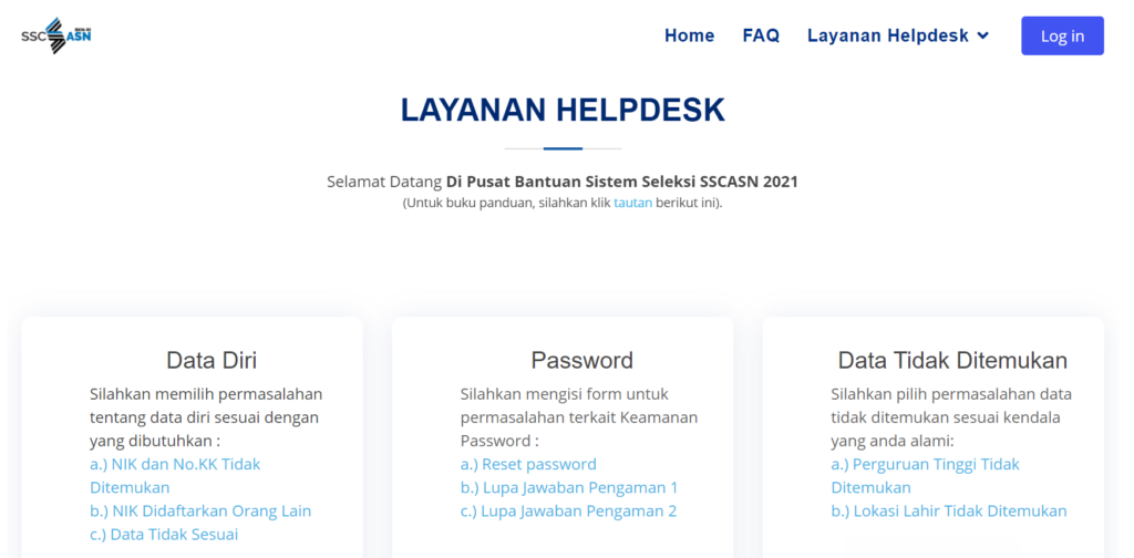 Memahami Kegunaan Berbagai Menu Laman SSCASN – Indonesia College Sejak 1993